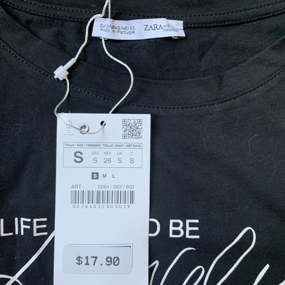 Zara | Tops | Nwt Zara Graphic Tshirt | Poshmark